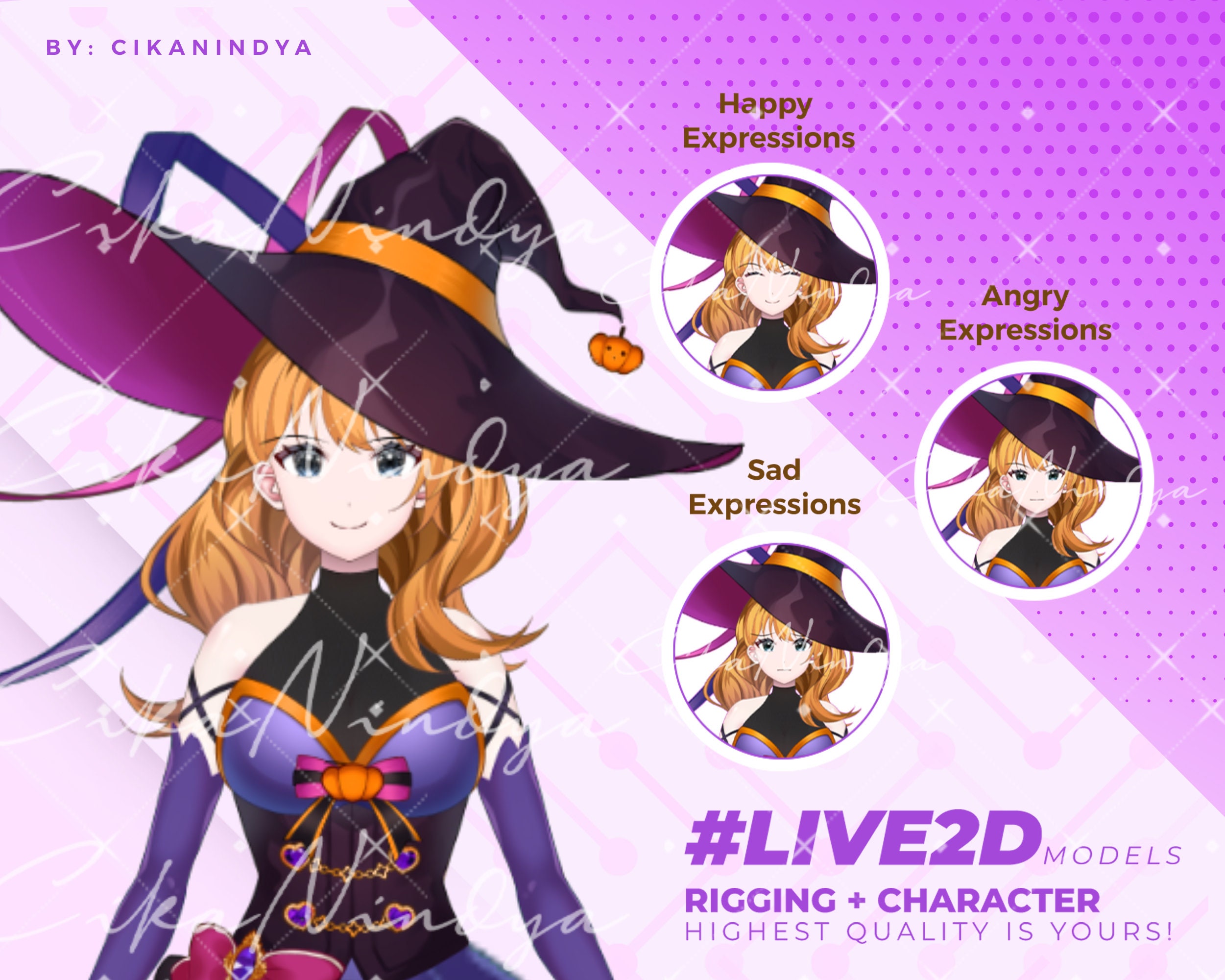 Vtuber Model Vtuber Avatar Vtuber Assets Vtuber Art - Etsy