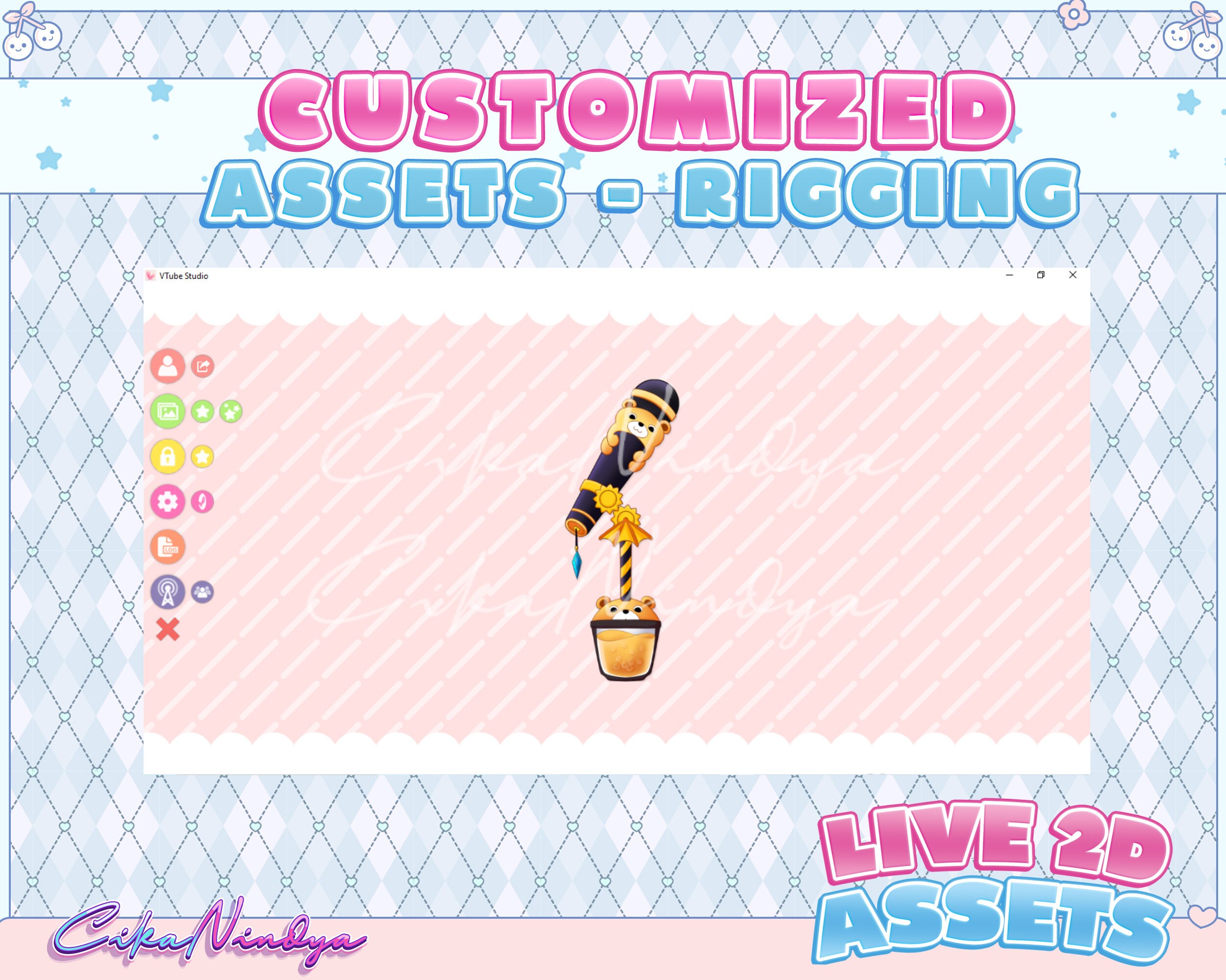 Vtuber Assets Design Asset Twitch Assets Vtuber Asset Mic - Etsy