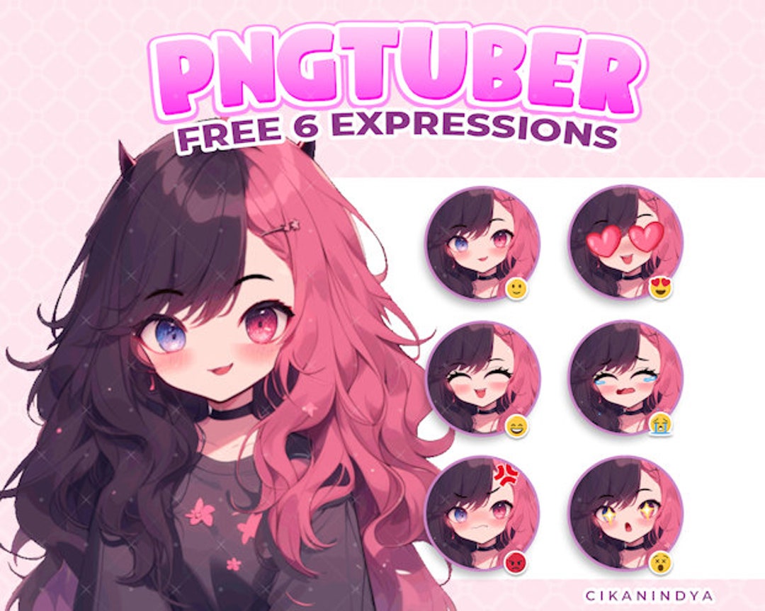 PNG Tuber | Adventure Streamer Tuber PNG With Black Necklace | 6 ...