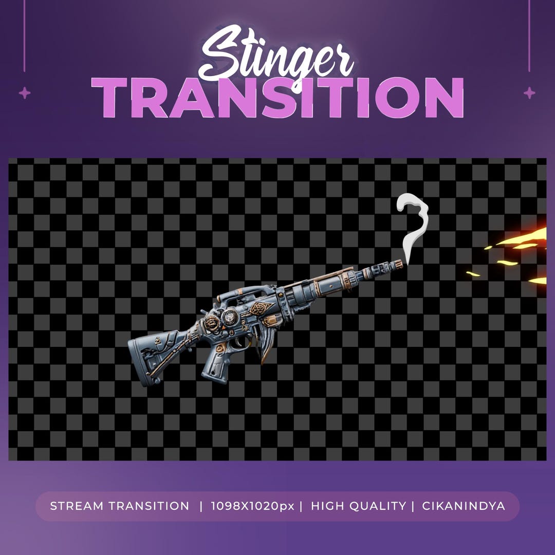 Stinger Transition | Futuristic Rifle Blast Animation for Action ...
