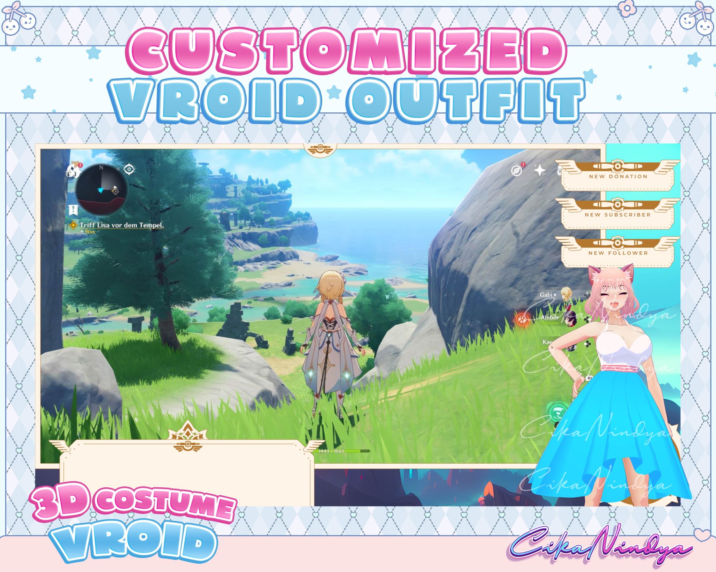 3d Vroid Costume Vroid Sexy Clothes Costume Clothes 3d Etsy