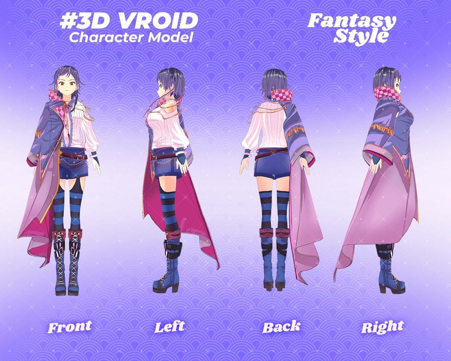 3D Vroid Character, Vroid, 3D, 3d Model Commission, 3d Model Pro Gamer ...