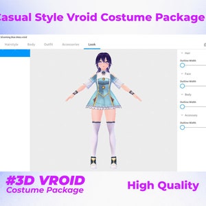Vroid Clothing Pack, Fun Avatar, Digital Apparel, Fashion Collection ...