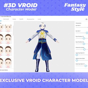 3D Vroid Character, 3D, Vroid, 3d Model Commission, Vtuber Model Free ...