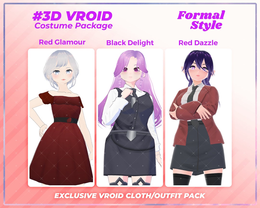 Vroid Clothing Pack, 3d, Clothes, Vroid, Sexy Clothes, Cosplay Costume ...
