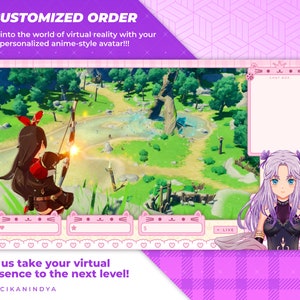 Custom Live2d Vtuber Model: Bust-up Rigging, Virtual Avatar - Etsy