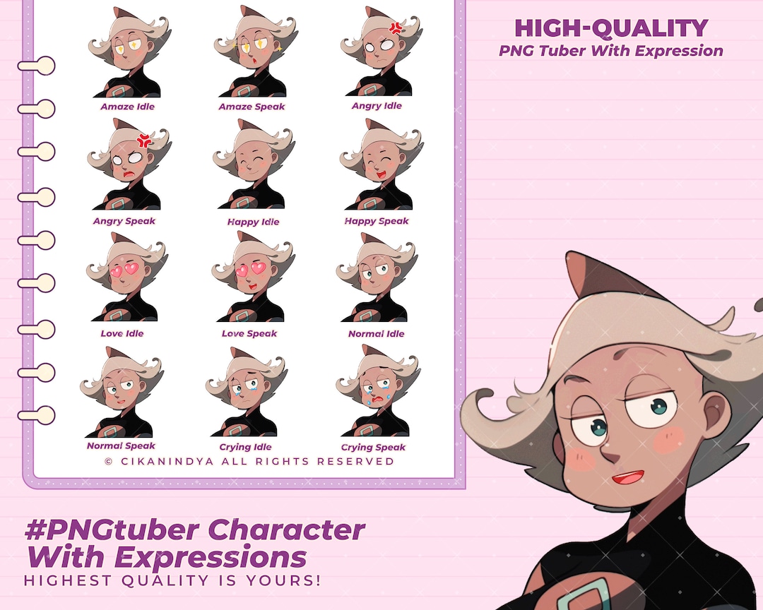 Male PNG Tuber Avatar: 12 Poses for Streaming (.veadomini File) - Etsy