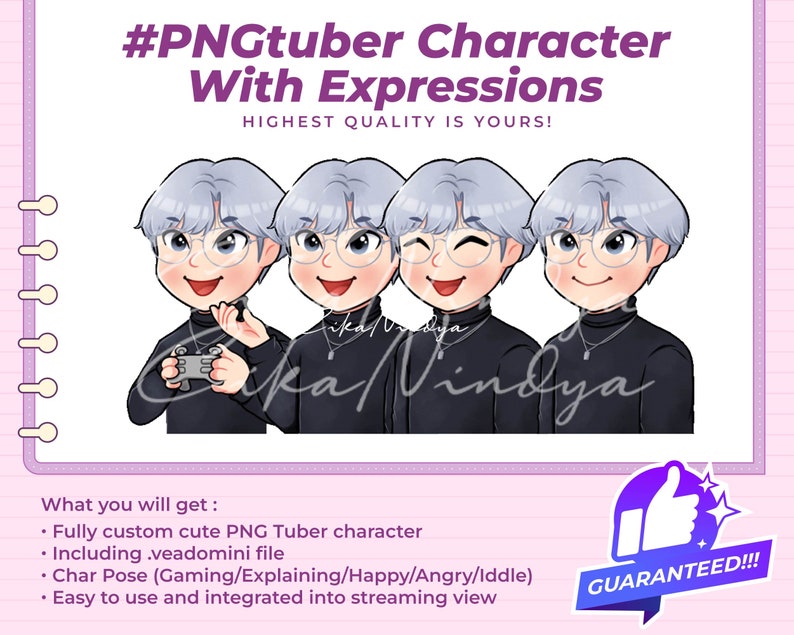 PNG Tuber Gif Pngtuber Pngtuber Male Pngtuber Twitch - Etsy