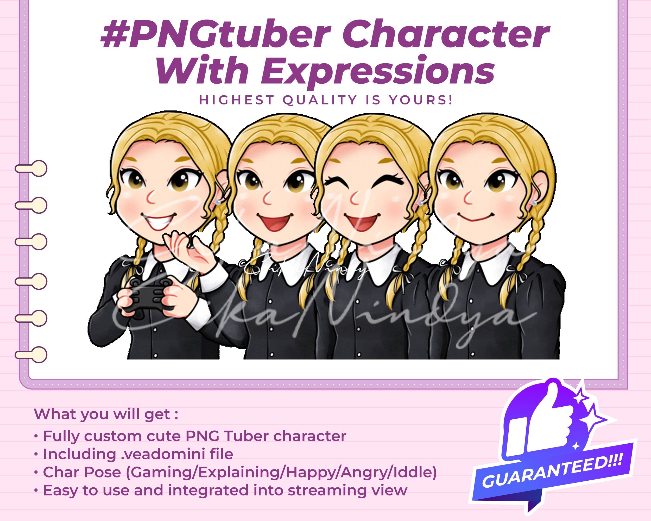Pngtuber Pngtuber Girl Pngtuber Twitch Pngtuber Model Gif - Etsy
