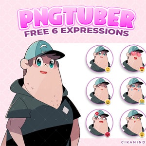 Pngtuber | Cute Character PNG Tuber for Universal Stream | 6 ...