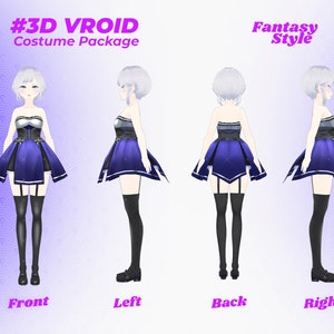 Vroid Girl Fantasy Outfits for Immersive Content -vroid Clothing Pack ...