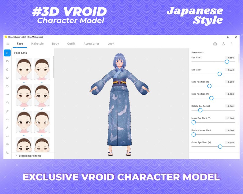 3D Vtuber Model: Anime Girl Vroid Character in Japanese Style - Etsy Canada