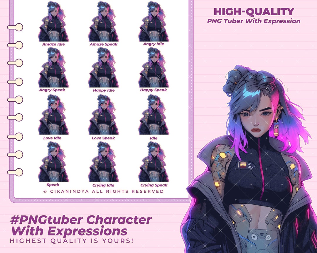 Pngtuber | PNG Tuber Avatars for Streaming Mavericks | Get 12 Poses ...