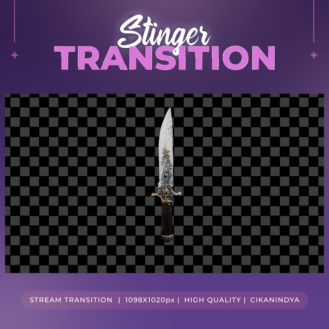 Stinger Transition | Animated Stinger Transition Mystic Knife ...