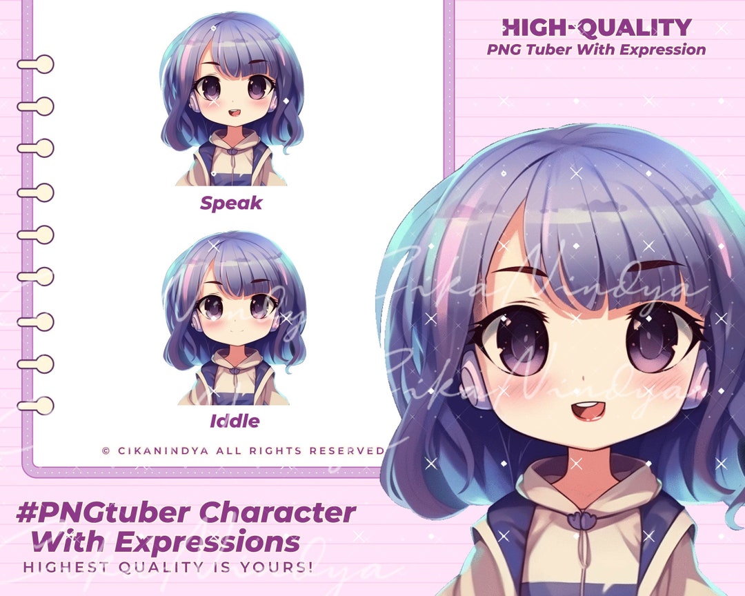 PNG Tuber Bring Fun to Your Streaming PNG Tuber Character Free 2 Poses ...