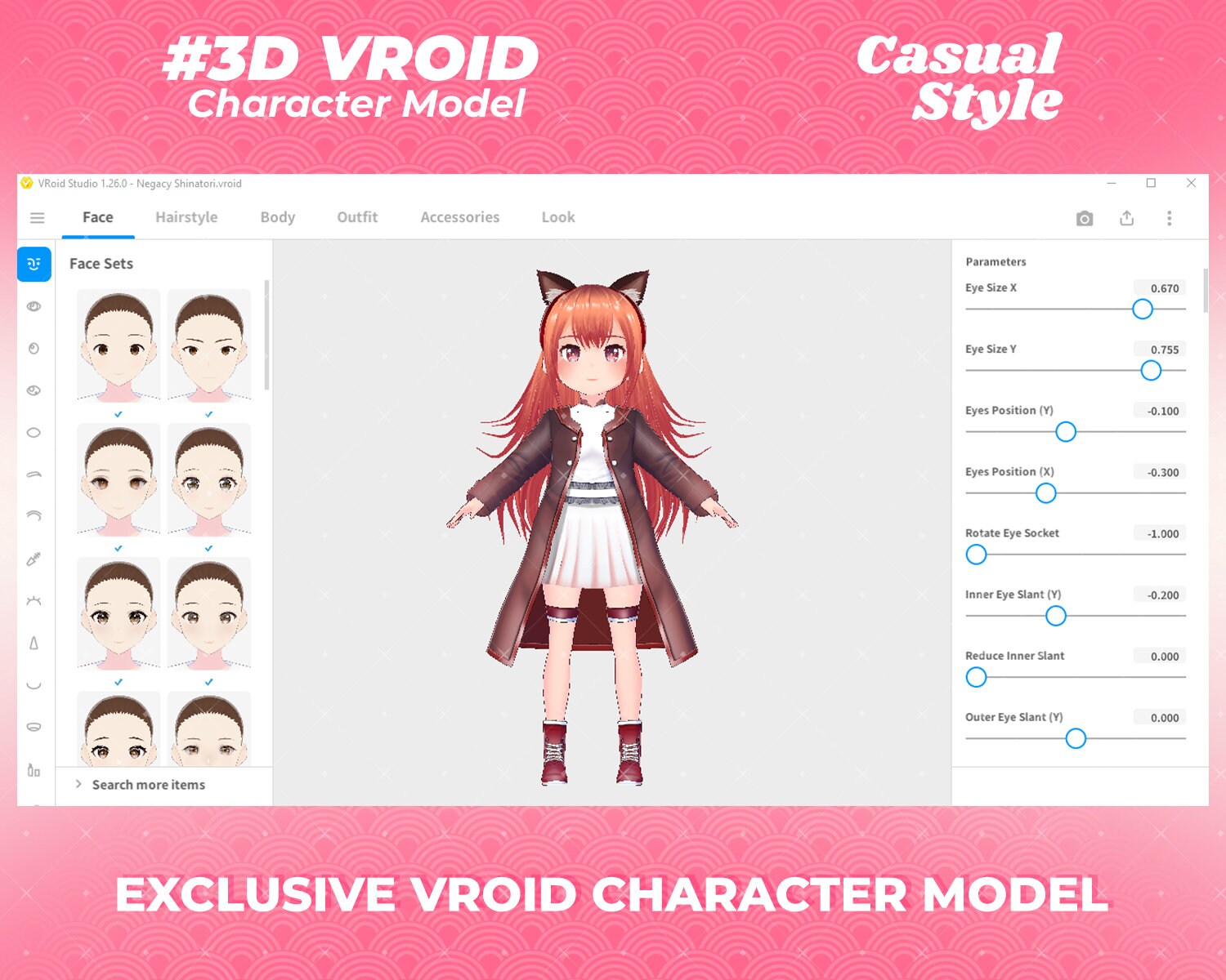 3D Vroid Character, Vtuber Model, 3d Model Commission Virtual ...