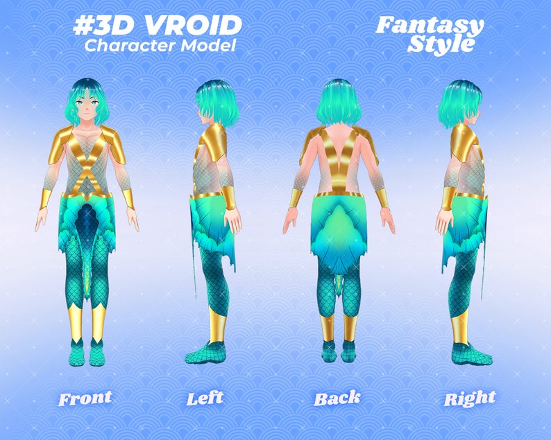 Personnage Vroid 3D, modèle interactif, jeu en ligne Epic Gaming Persona Immersive 3D Vroid ...
