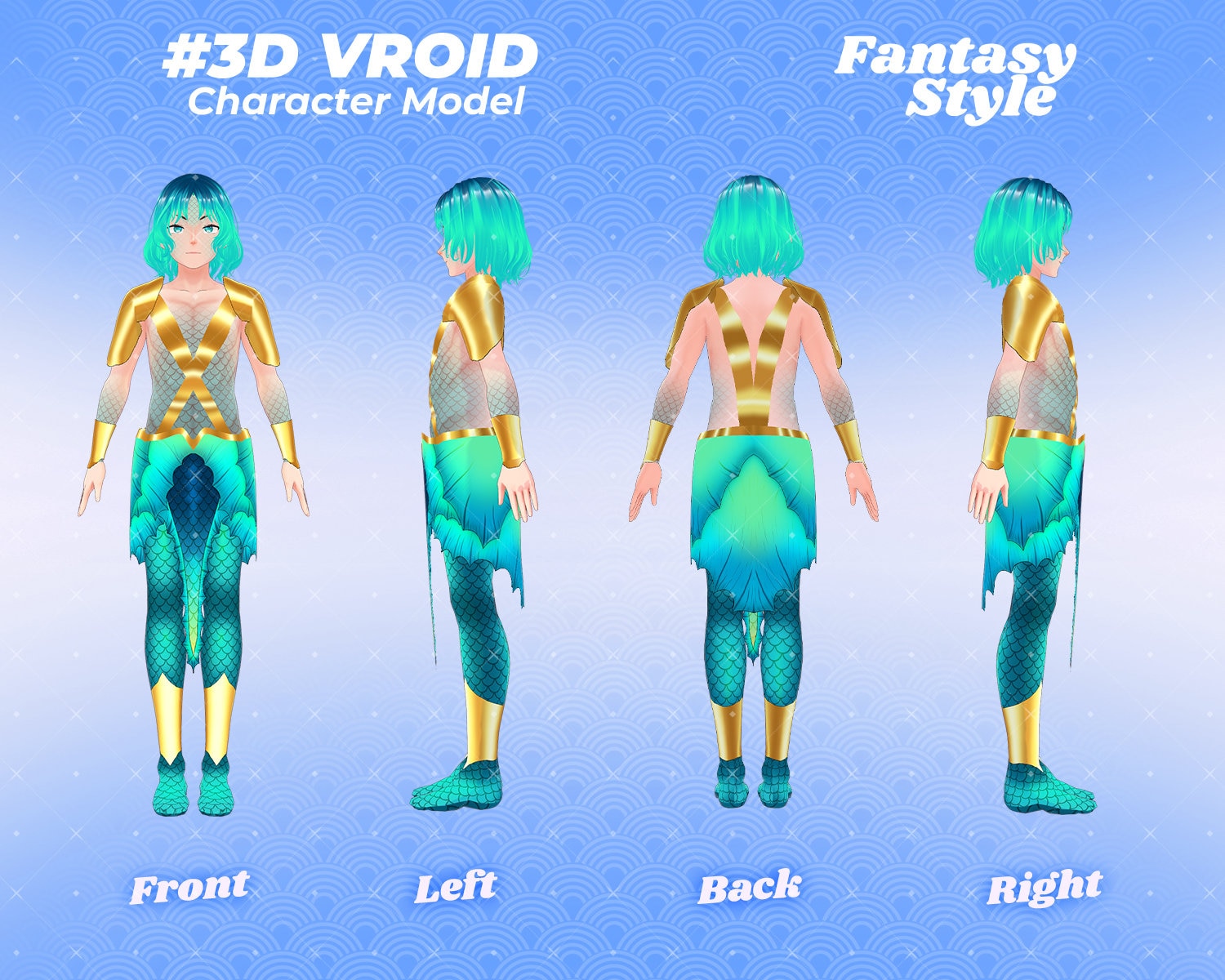 3D Vroid Vtuber Model: Fantasy Style, Stream-ready (.VRM File) - Etsy ...