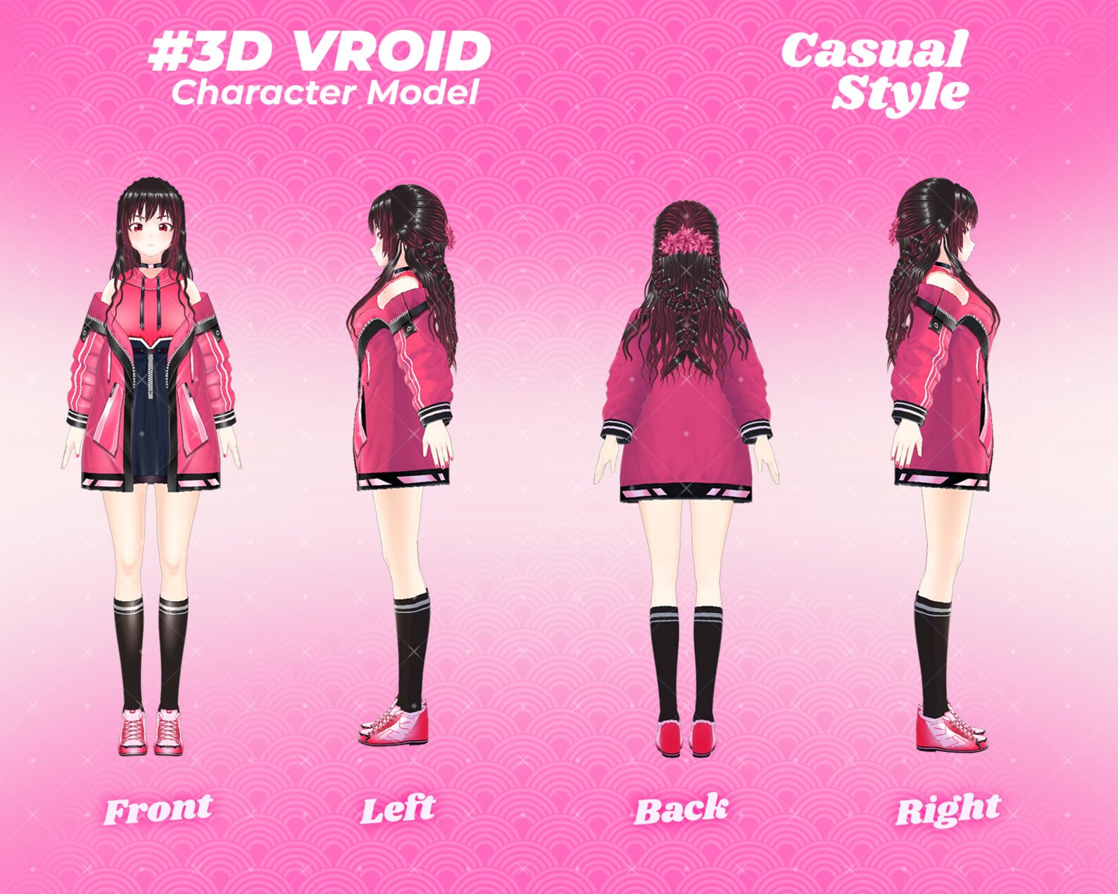 3D Vroid Character, Vtuber Model Free, 3d Model Avatar Creator ...
