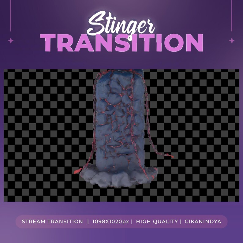 Cursed Stone Pillar Stinger Transition: Animated Twitch Stream Overlay - Etsy