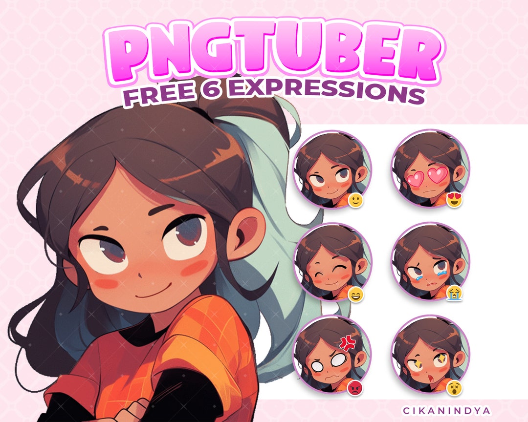 Brave Girl Pngtuber Avatar: 12 Poses for Streaming - Etsy Canada
