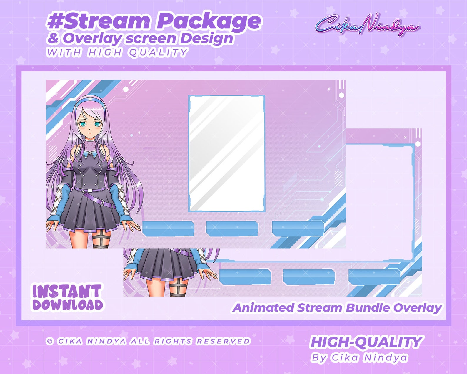 Influencer Dream With Modern Overlay Graphics for Trendsetting Streams ...