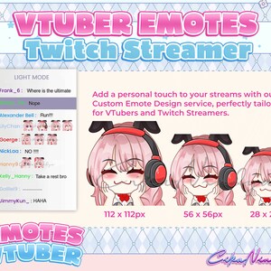 Vtuber Emote, Emote, Raid Emote, Emote Commission, Game Emote - All the ...