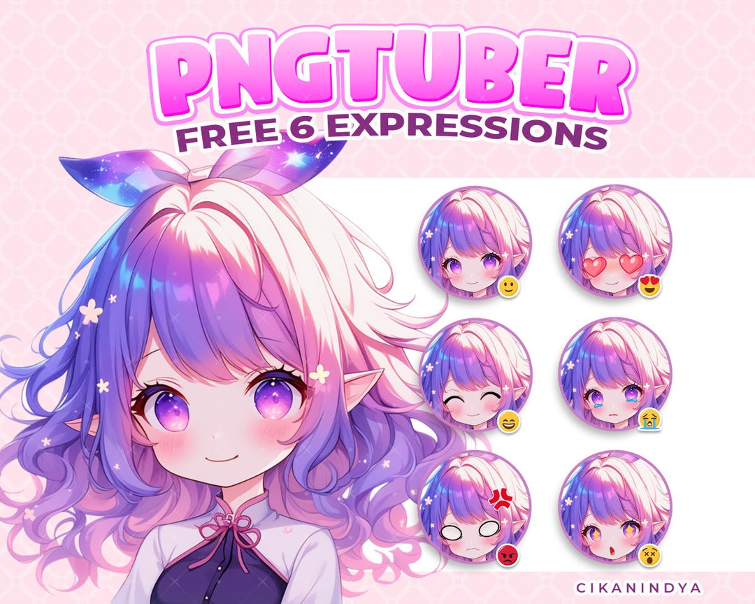 Fantasy-themed Pngtuber – Magical Elf With Smooth Animations - Etsy