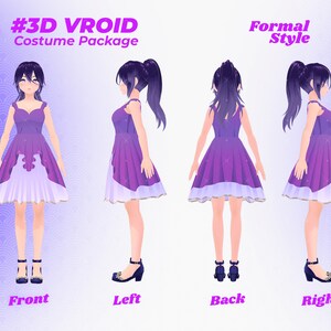 Exquisite Vroid Formal Dresses for Majestic Streams - Vroid Clothing ...