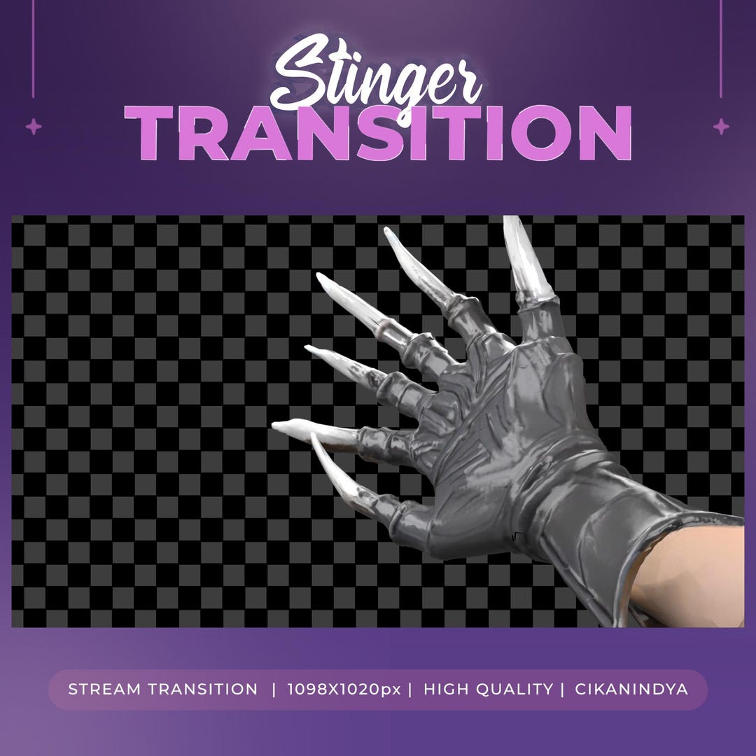 Animated Stinger Transition | Monster Claw Slash Reveal for Dynamic ...