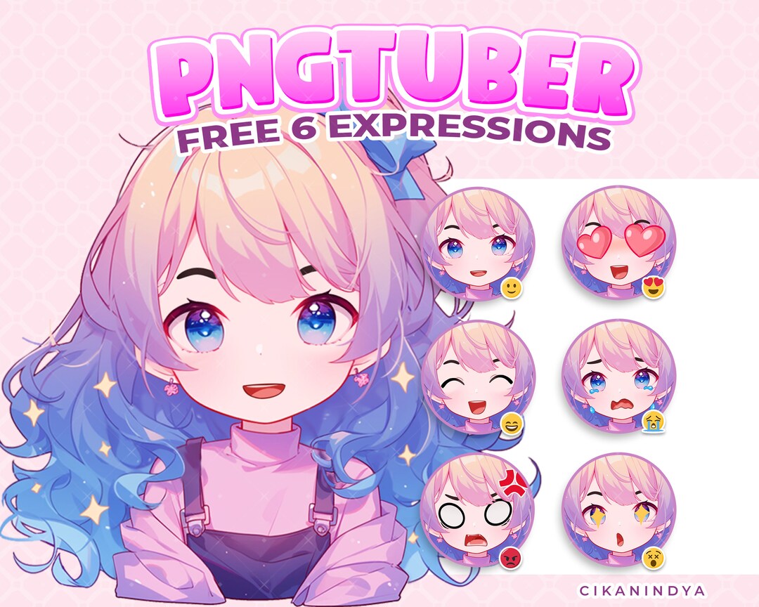 PNG Tuber | Elevate Your Streaming Setup With Cute PNG Tuber Girl ...