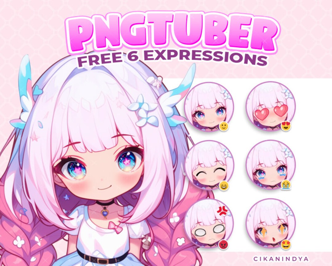 PNG Tuber | Starlight Serenity the Angelic Gaze | Get 6 Poses | Vtuber Avatar | Pngtuber Girl ...