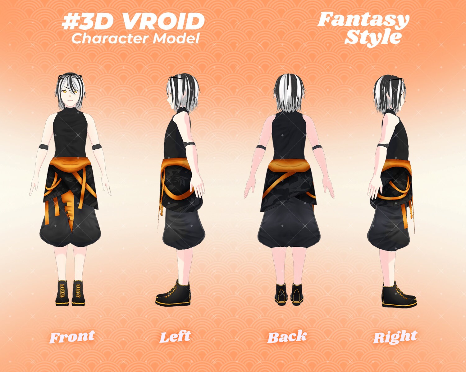 3D Vroid Character, Vroid, 3D, 3d Model Commission, 3d Model Expressive ...