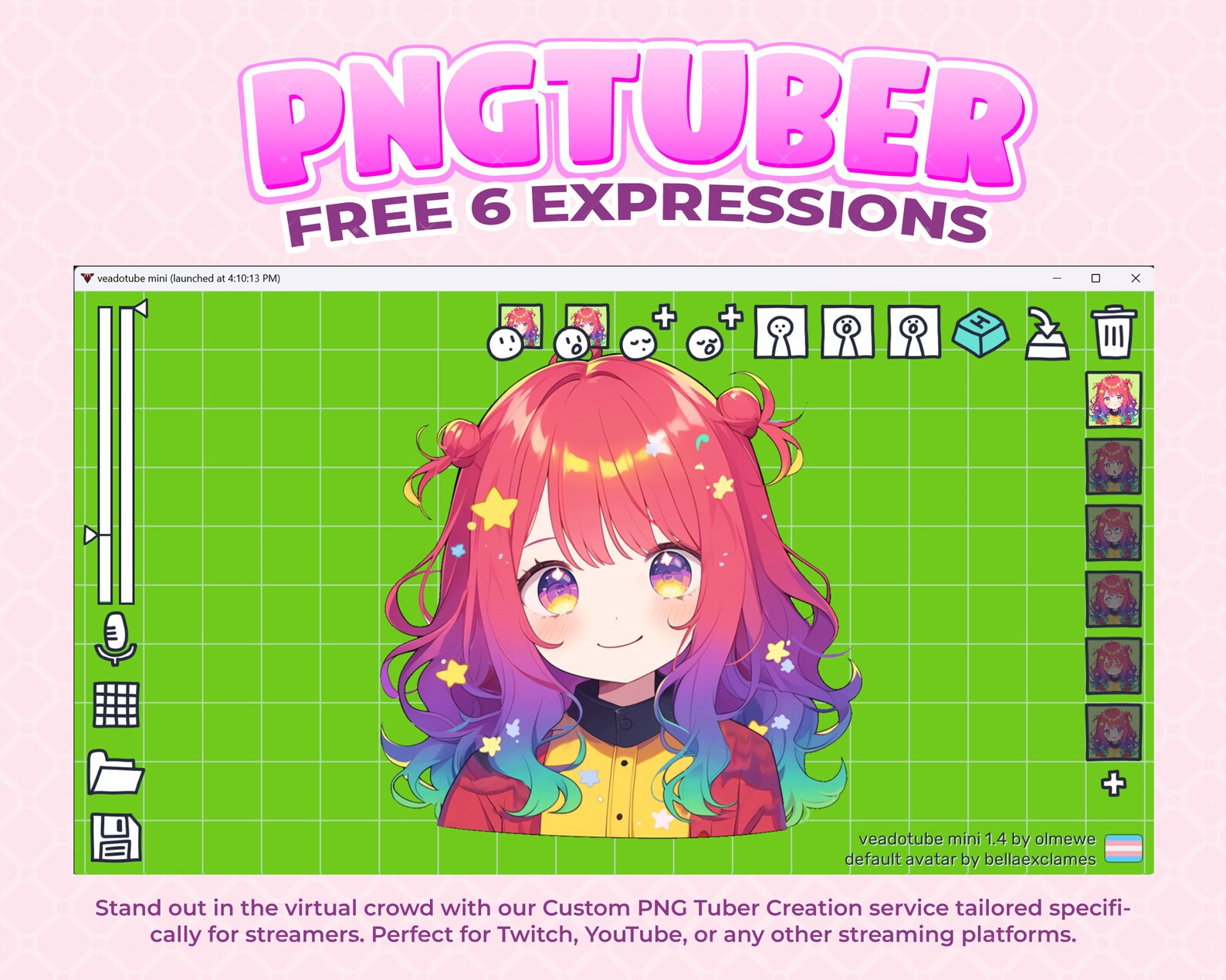 PNG Tuber | Charming PNG Tuber Little Girl Characters for Interactive ...