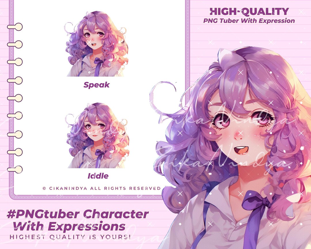 Boost Your Streaming Setup With Professional PNG Tuber - Pngtuber Girl ...