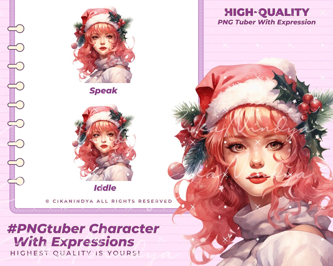 PNG Tuber | Frosty Fun Whimsical Winter Streamer PNG Avatar | Free 2 ...