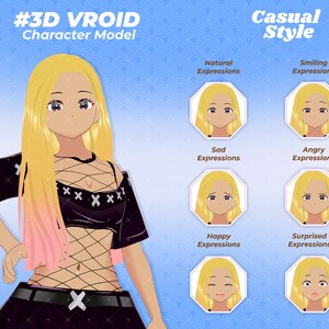 3D Vroid Character, 3D, Vroid, 3d Model Commission, Vtuber Model Free ...