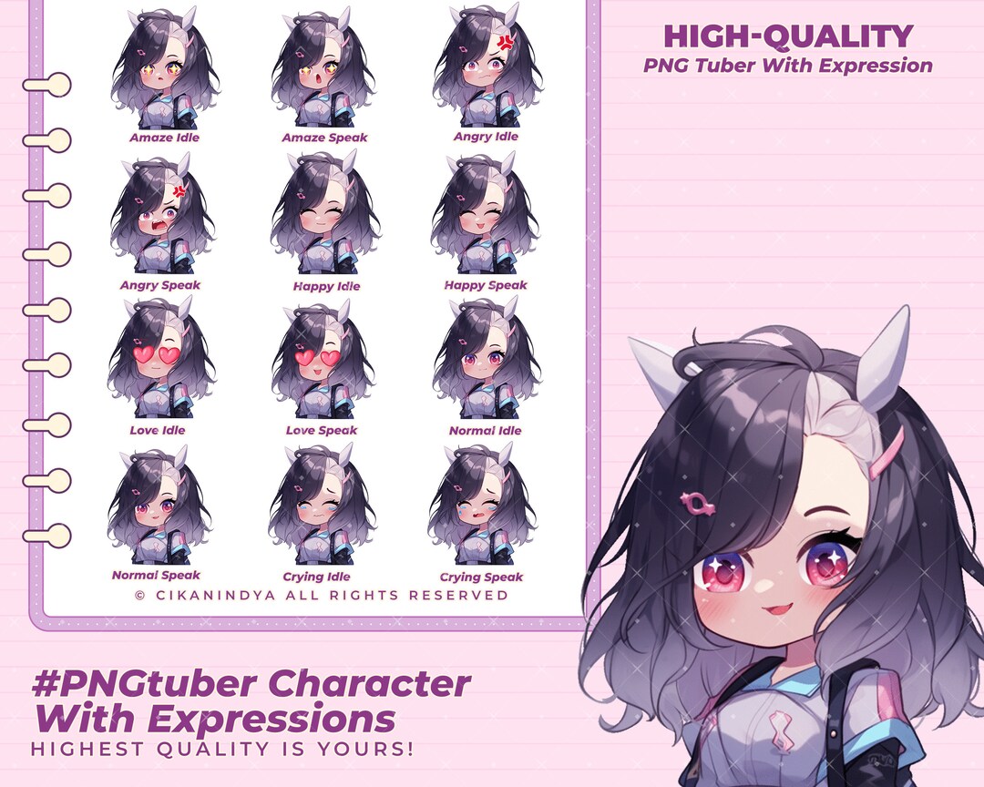 Pngtuber | Lively Chibi PNG Tubers for Enhanced Viewer Engagement | Get ...