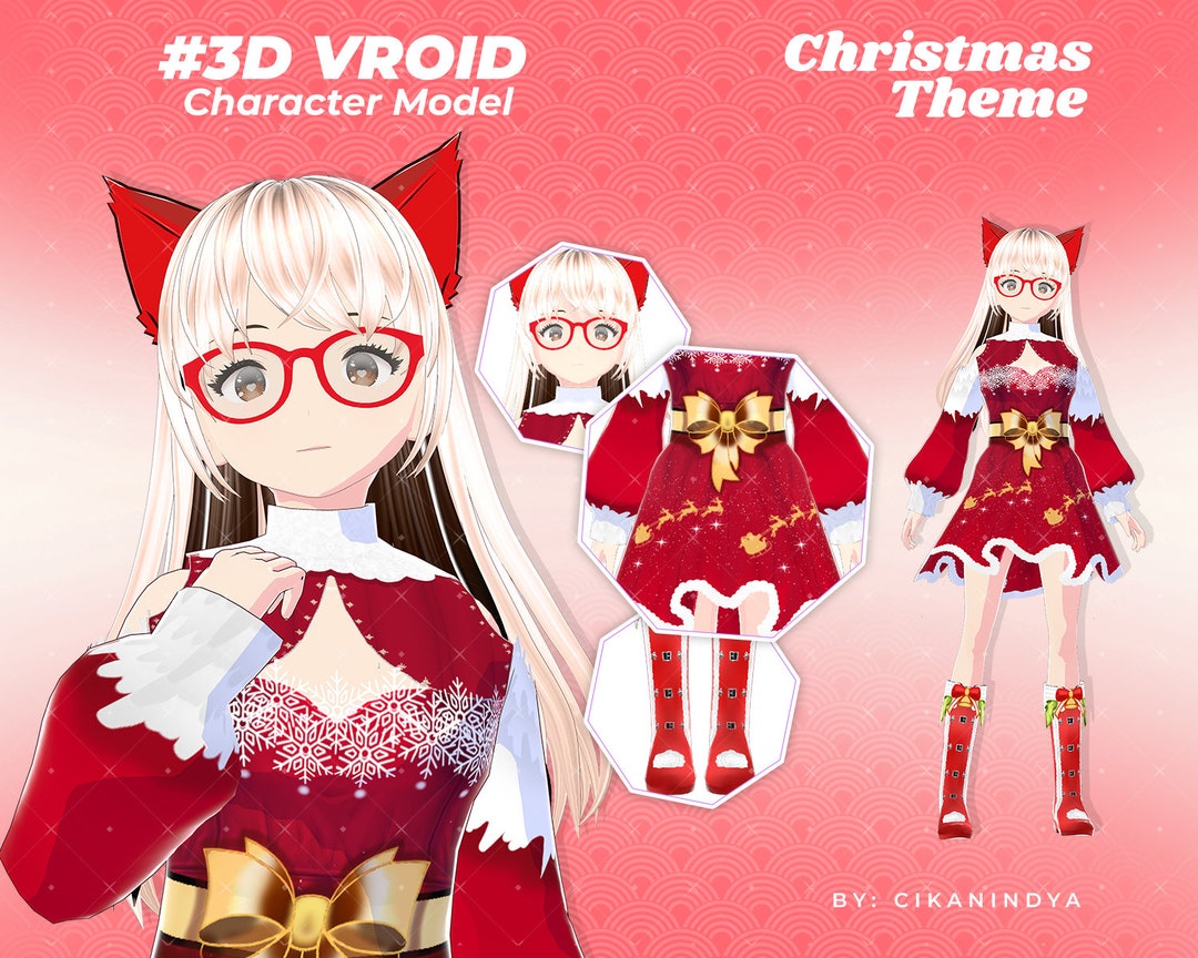3D Vroid Character, 3d Model, Streamer Identity, Vtuber Model Free, 3D ...