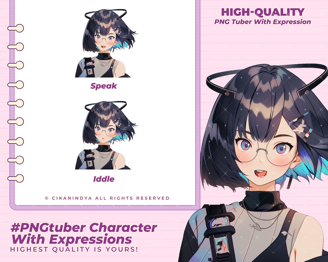 Pngtuber | PNG Avatar Innovator Unique Character Girl for Memorable ...