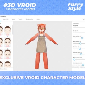 3D Vroid Vtuber Model: Raion Animal Anime Avatar (.VRM File) - Etsy ...