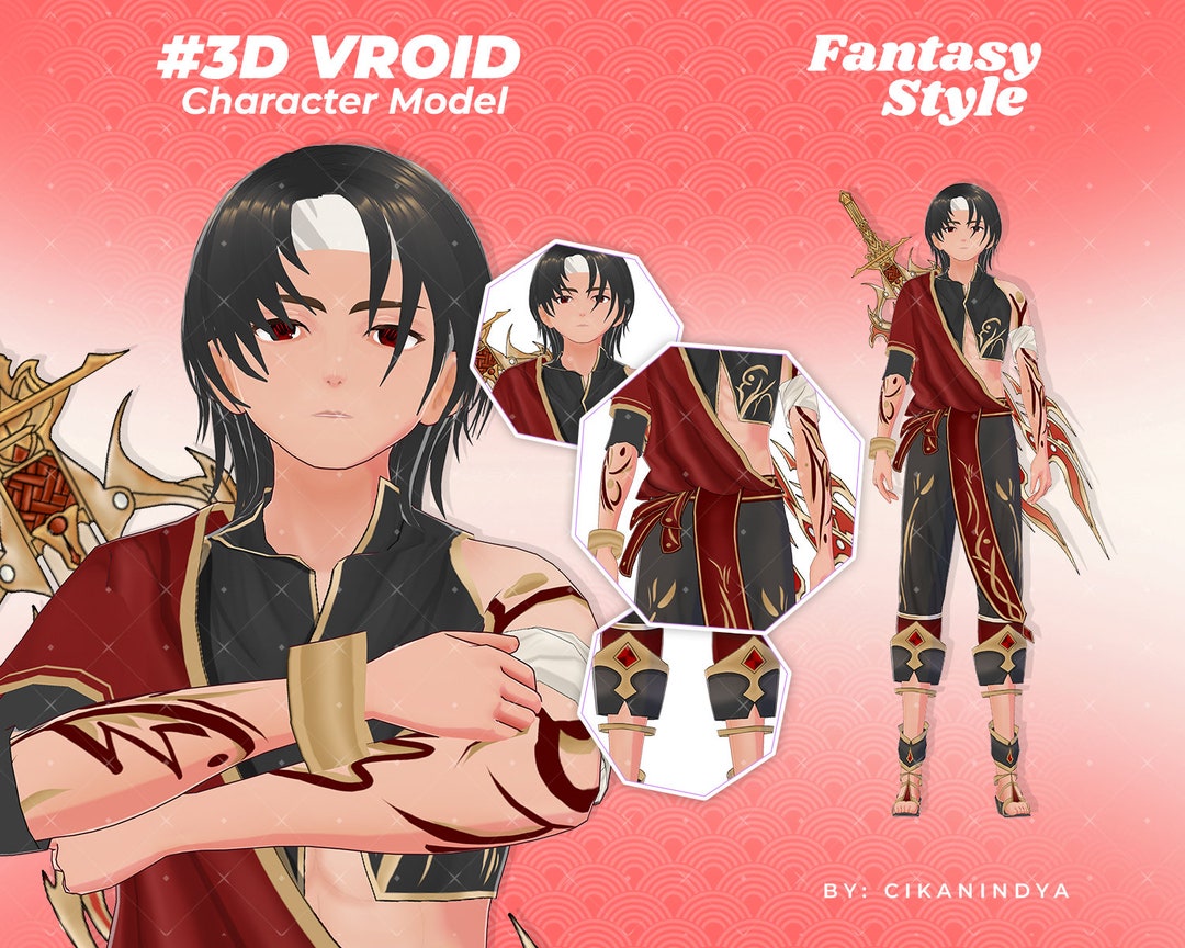 3D Vroid Character, 3d Model Commission, Vtuber Model, Vroid Unleash ...