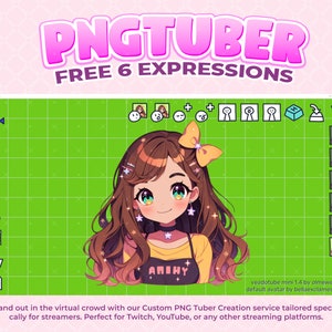 PNG Tuber | Fun and Playful PNG Tuber for Streaming Bring Joy | 6 Poses ...