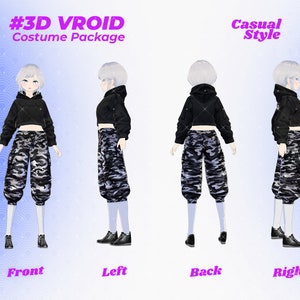 Vroid Clothing Pack, Vroid Outfit, Cosplay Costume, Vroid Assets ...