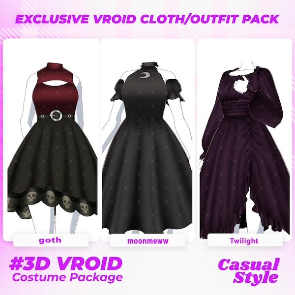 Goth Vrchat Avatar - Etsy