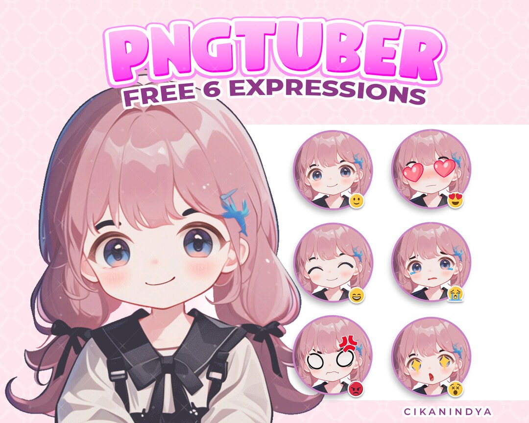 Pngtuber Upgrade Your Streaming Experience With Our Cute Outfit Girl ...