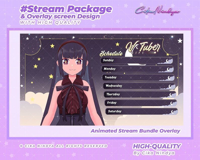 Fantasy Stream Overlay Package: Twitch Webcam, Storytellers (PSD/PNG ...