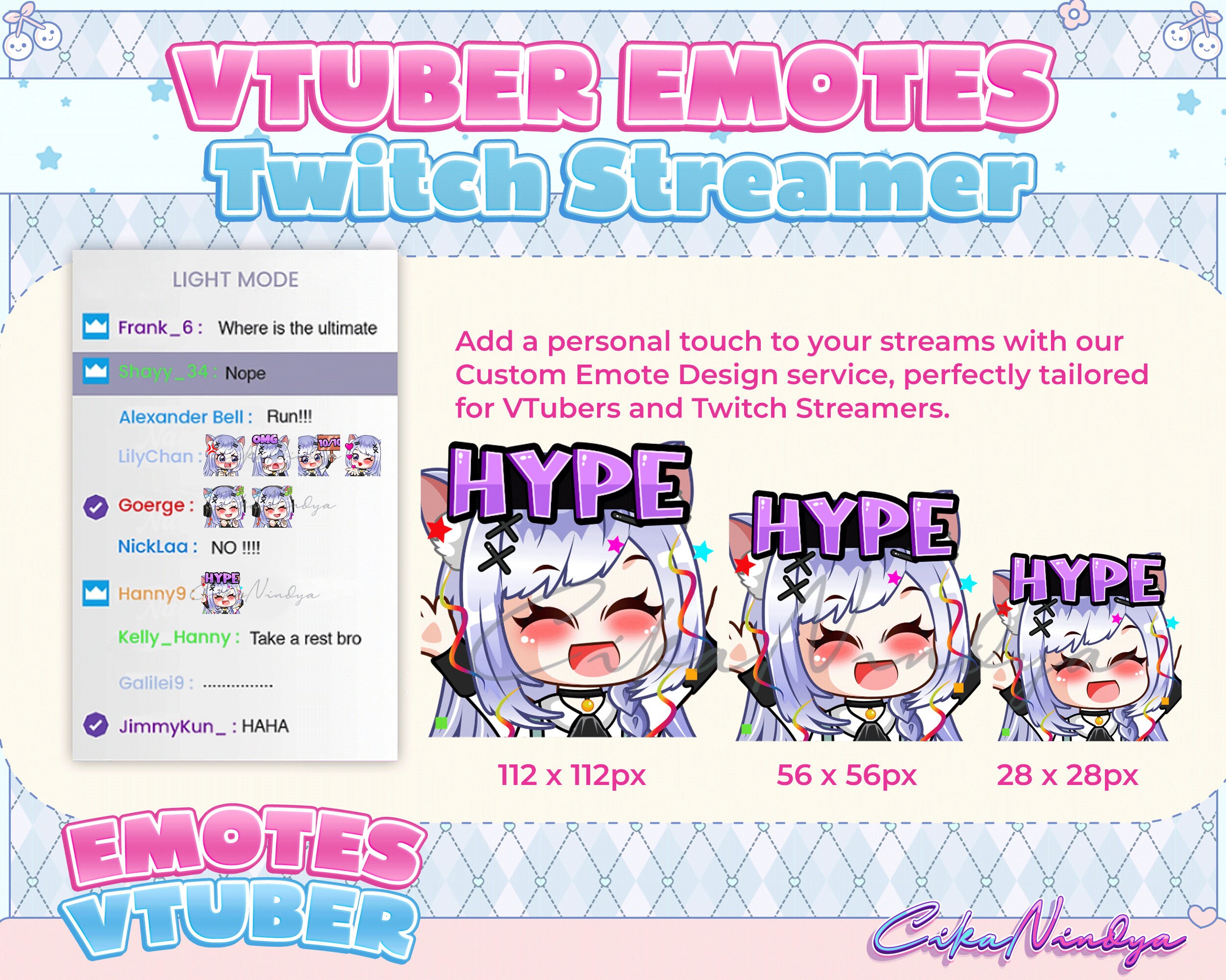 Vtuber Emote Game Emote Animated Emote Emote Commission - Etsy