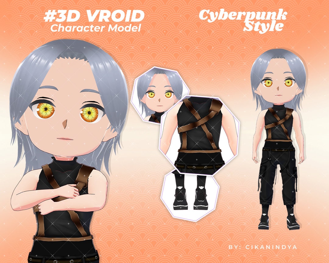 Adorable Chibi 3D Vroid Model Akemi Haruo Adventure for Spirited ...