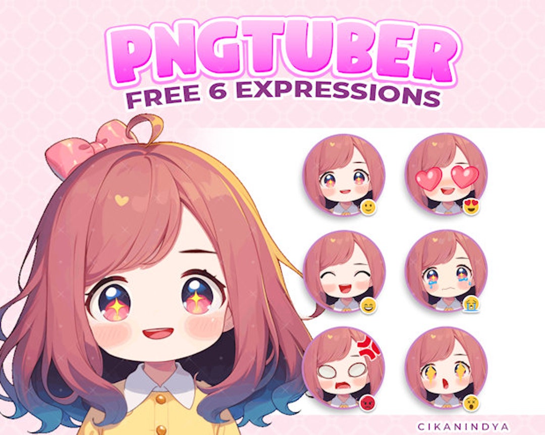 PNG Tuber | Boost Viewer Engagement With Trendy Cute Girl PNG Tuber ...